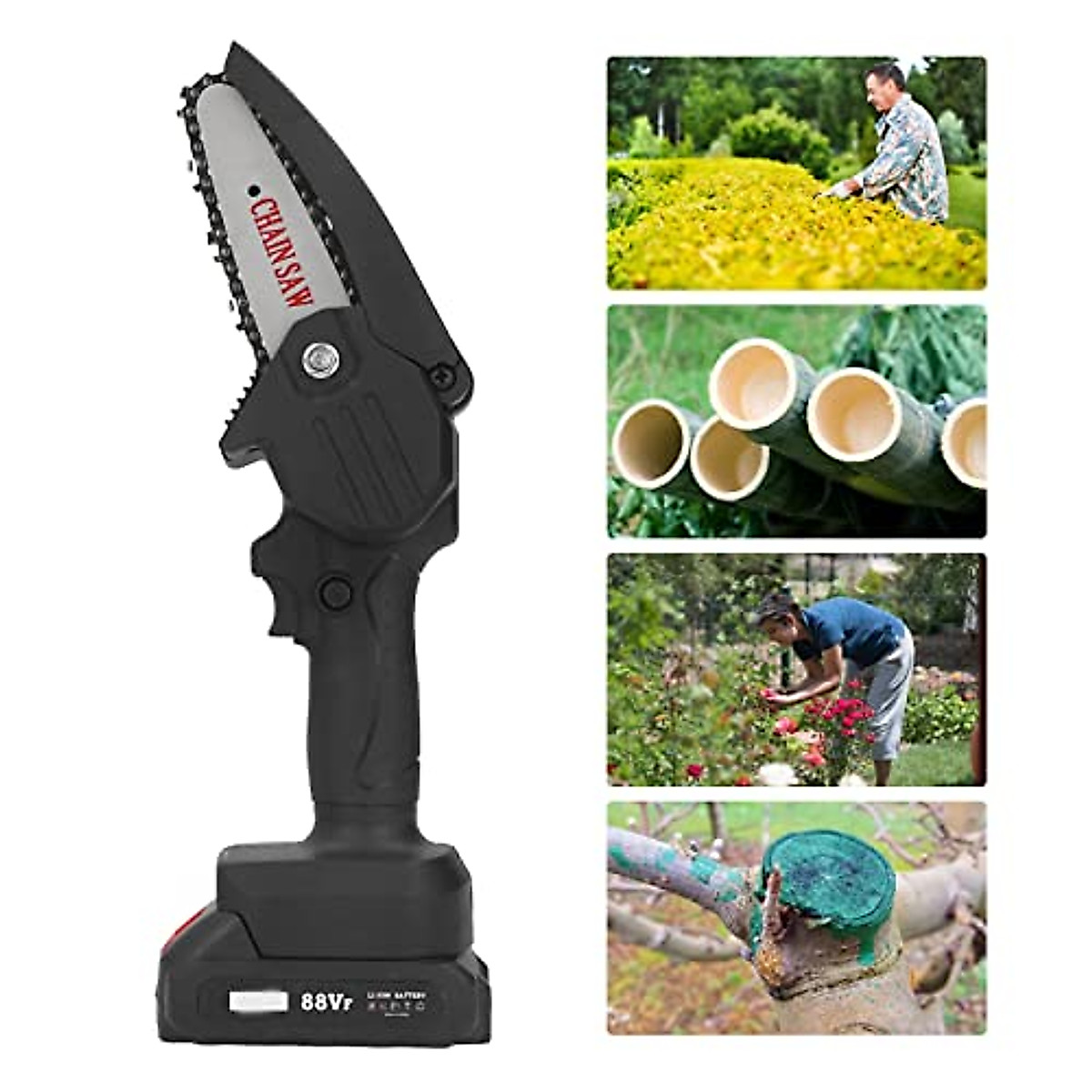 Lightweight Mini Saw Cordless Hand Saw ABS Box Ergonomic Garden Handle (US Plug)