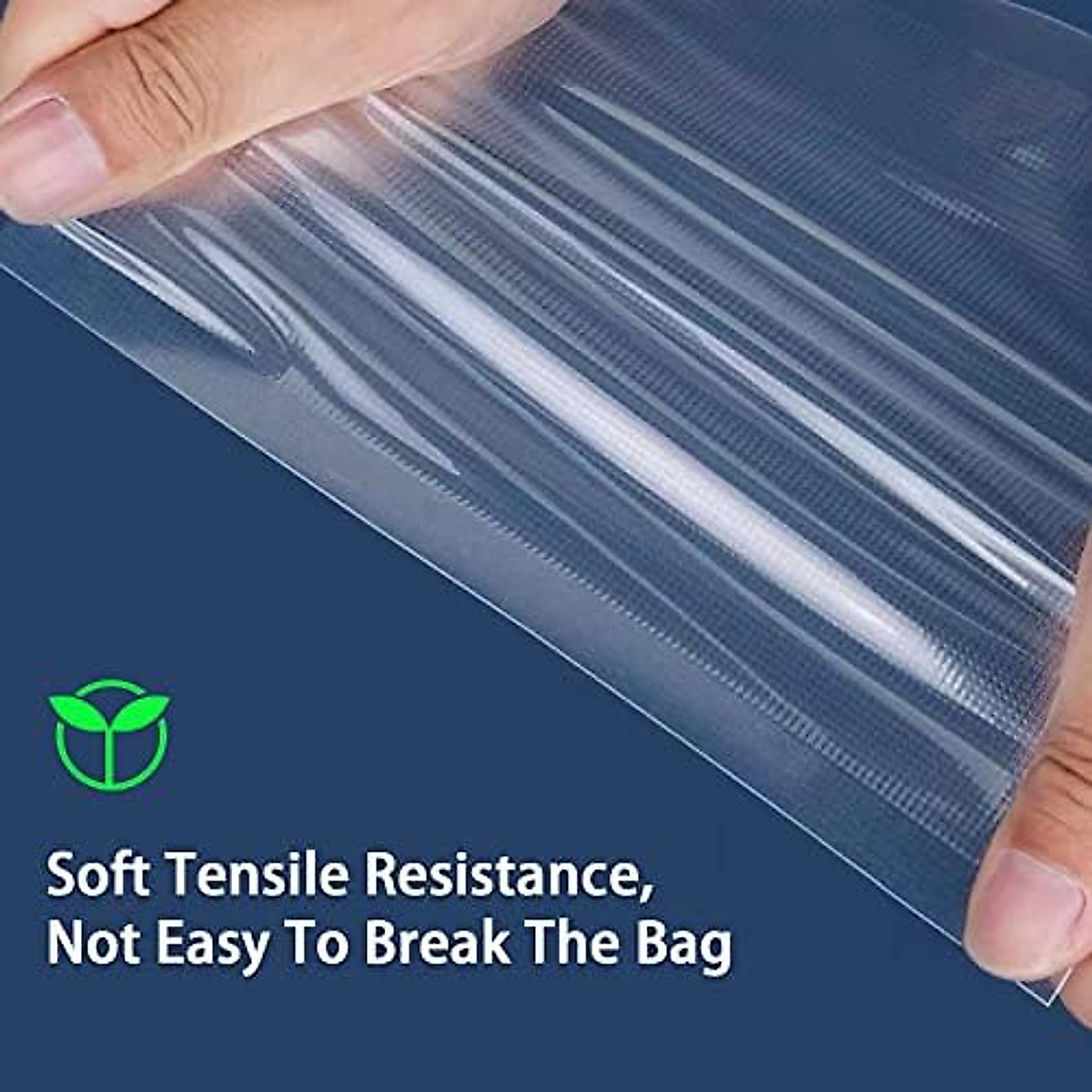 Vacuum Sealer Bags, 6"*8" 50 Pcs Heavy Duty Pre-Cut Design Commercial Grade Food Sealable Bag for Heat Seal Food Storage, Boilsafe to 280°F Freezable, Great for Storage, Meal Prep and Sous Vide…