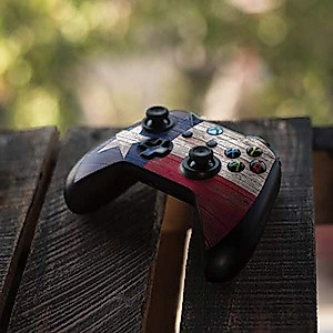 Skinit Decal Gaming Skin Compatible with Xbox One S Controller - Originally Designed Texas Flag Dark Wood Design