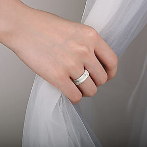 MIROMIHO Women Silicone Wedding Ring Inner Arc Ergonomic Breathable Design Rubber Wedding Band 5.5mm Wide 2mm Thick Rubber Rings for Women