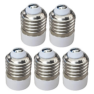 5pcs Fire Resistant LED Lamp Holder Converter Light Socket Bulb Base Splitter Extension Adapter Conversion Lighting Accessories