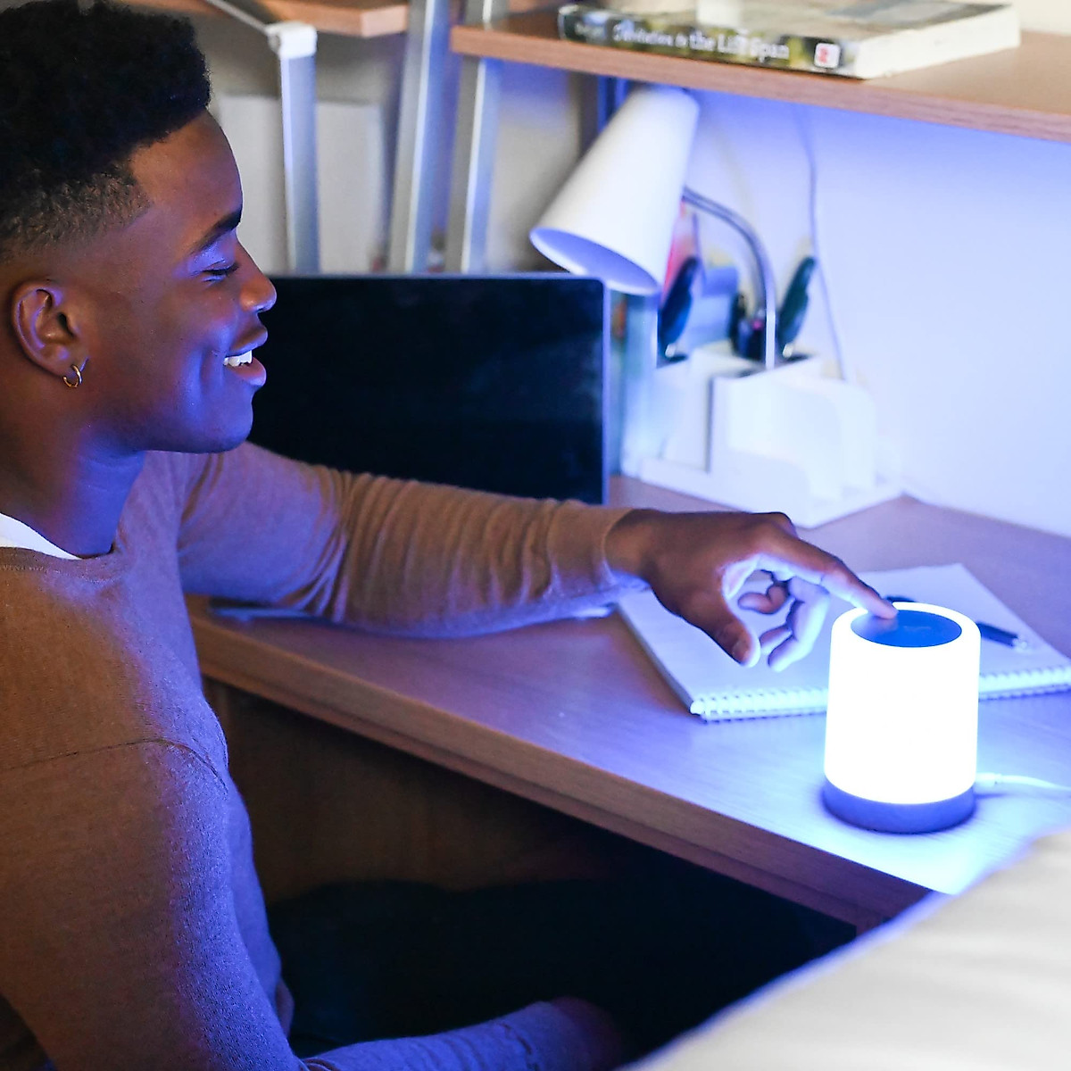 LuvLink Friendship Lamp v2.0 - Extended WiFi Range - Simple Bluetooth Setup (Set of Three)
