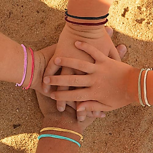 Long tiantian Summer Surfer Bracelets for Women Boho Waterproof Beach Bracelets for Teen Girls Cute Ankle Bracelets for Women