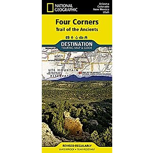 Four Corners [Trail of the Ancients] (National Geographic Destination Map)