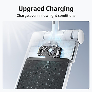 SwitchBot Solar Panel Charger for Curtain 3 - Performance Upgrade, Easy to Use, Support Low Light Charging, Smart Solar Panel for SwitchBot Curtain 3 Rod/U Rail, Non-Stop Solar Power Supply