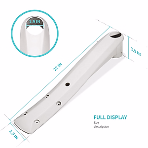Replacement 160-0001PG Deck Support for Above Ground Swimming Pool BiltMor Step - 2 Pack White