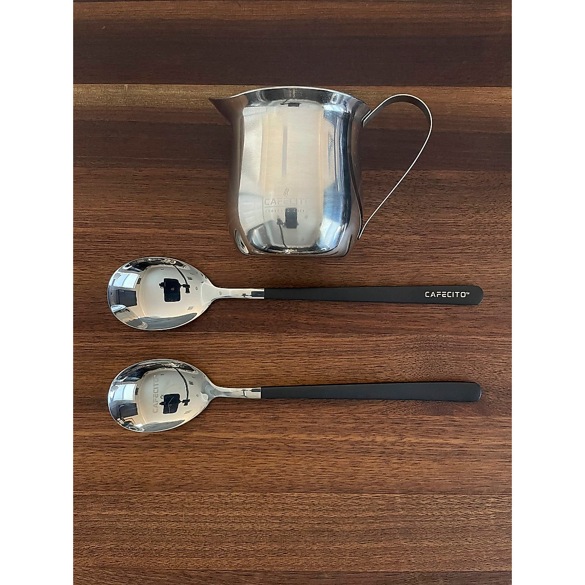 Cuban Coffee Deluxe Kit | Cafecito 6 Cups Moka Pot and Cups Set | Cafetera Cubana Stovetop Espresso Maker Set