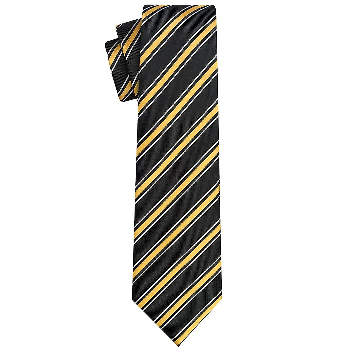 KissTies 63'' US Military Extra Long Tie Army Costume Black Gold Stripes Ties