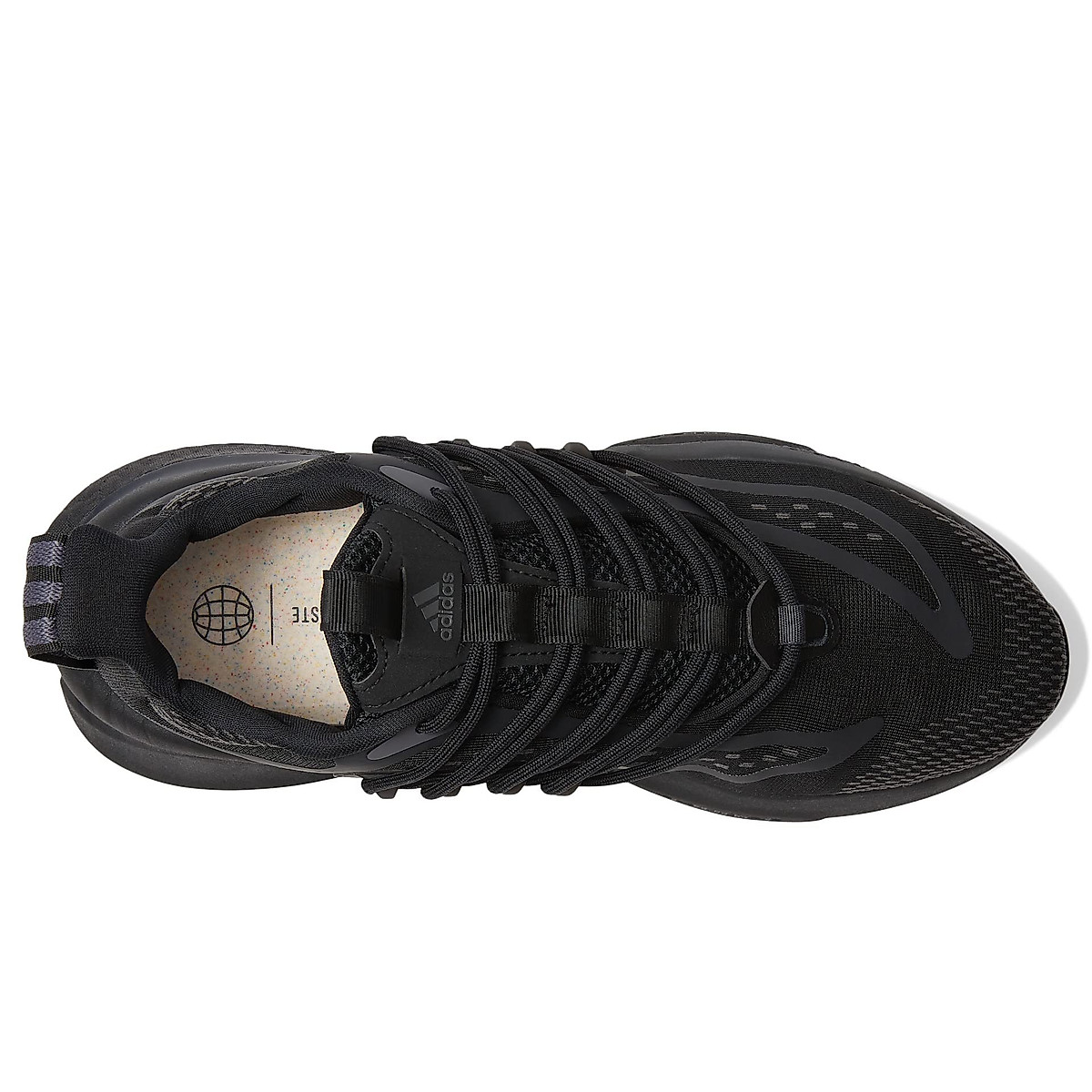 adidas Women's AlphaBoost V1 Sneaker, Black/Grey/Carbon, 7