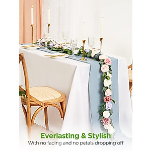 InnoGear Artificial Roses Flowers, 50 Pcs Blush Fake Roses for Decoration DIY Wedding Bouquets Centerpieces Bridal Shower Party Valentine's Day Christmas Xmas