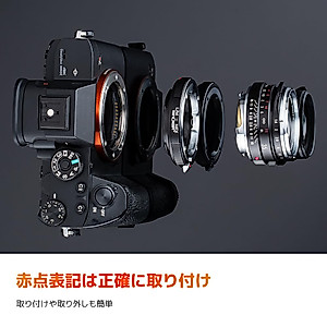 K&F Concept LM to NEX Adapter Compatible with Leica M Lens to Sony Alpha Nex E-Mount Camera Lens Mount Adapter