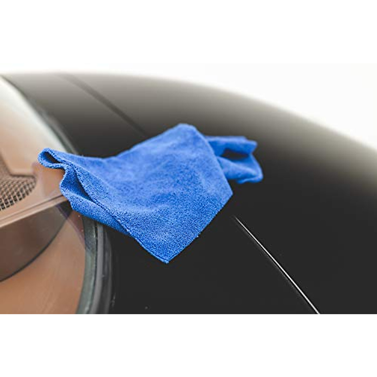 The Rag Company - Edgeless 365 Microfiber Towels (10-Pack) Premium 70/30 Blend, Professional Polishing, Wax Removal, Auto Detailing, 365gsm, 16in x 16n, Royal Blue