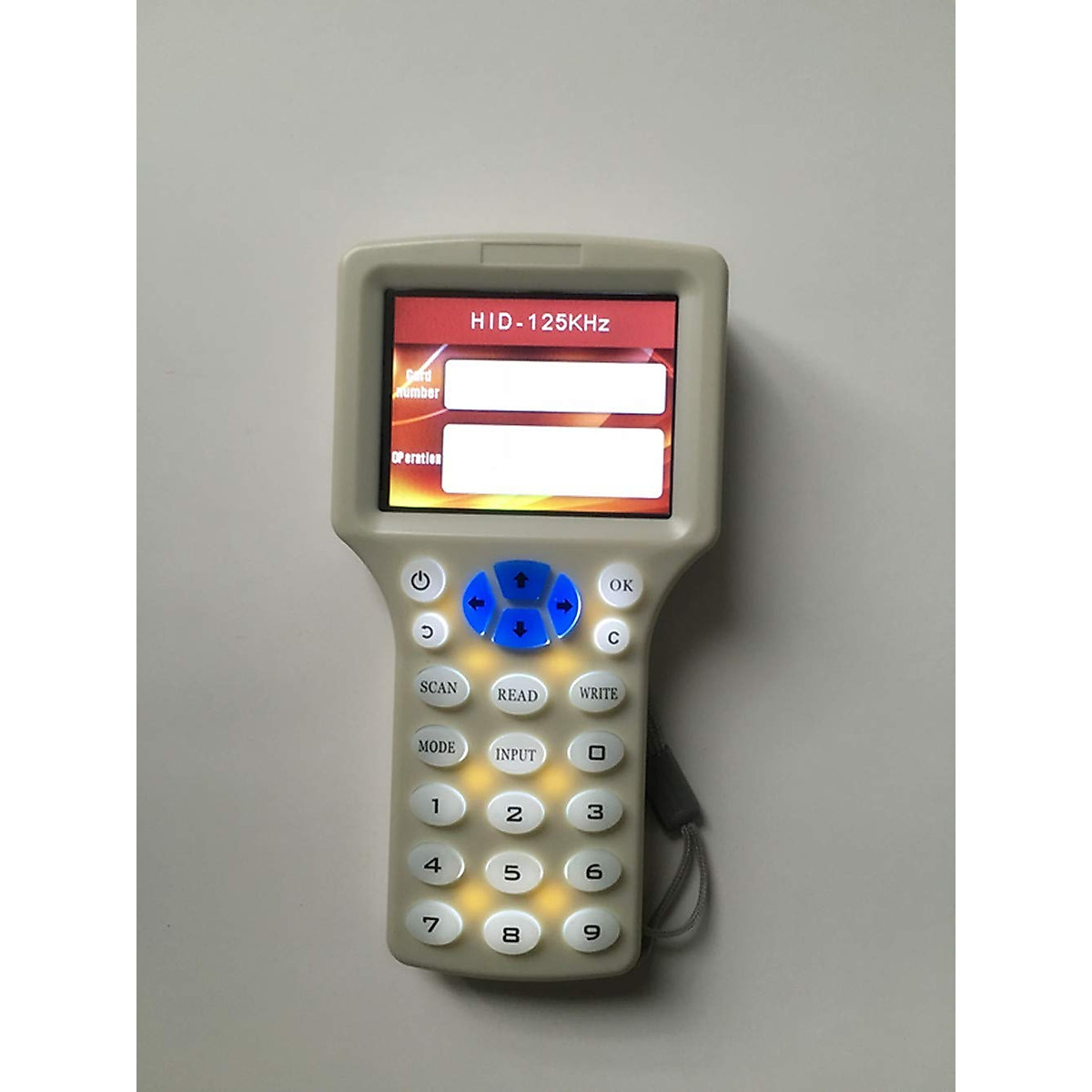 NFC RFID Copier Writer Readers Key Copier Duplicator English 10 Frequency for IC ID Cards/Key Fob and 13.56mhz UID Key,10pcs ID 125kh Key Fobs + 5 Pcs ID 125khz Cards + 10pcs 13.56mhz IC Key + 1 USB