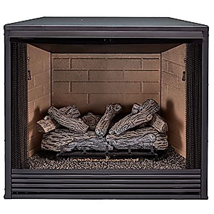 ProCom 36in. Universal Ventless Firebox Insert - Zero Clearance Design - Model# PC36VFC, Black
