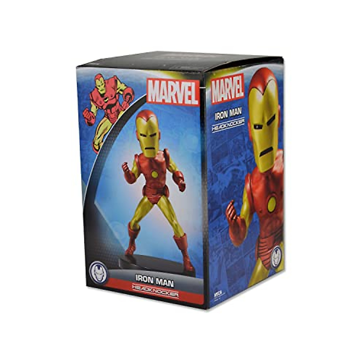 NECA Marvel Classic Head Knocker Iron Man Toy 8 inches