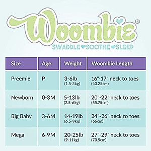 Woombie Air Nursery Swaddling Blanket - for Babies Up to 6 Months - Vented (Freebird, 14-19 lbs)