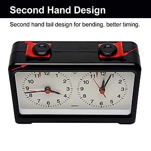 Just E Joy Chess Clock Digital Alarm Chess Timer w/Quartz Movement for Board Game International Chess Chinese Chess Weiqi Competitions Classic Analog Style Chess Clock