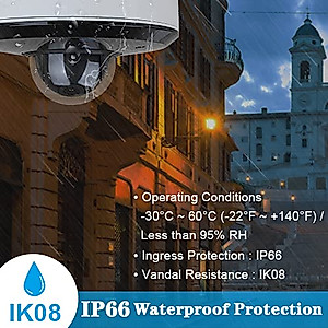 EmpireTech Outdoor 2MP 1/2.8” CMOS 3X Optical Zoom 2.7mm-8.1mm Lens Starlight IVS WDR IR IP Camera,Support PoE,Face Detection,IP66 Protection,Mini PTZ Camera,Good for 10-50ft PTZ,PTZ1A2M-3X