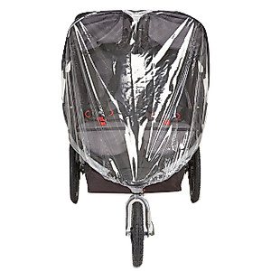 Sashas Peekaboo Friendly Rain and Wind Cover for BOB Revolution Flex Duallie & Strides Double Jogging Stroller