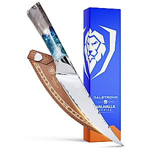 Dalstrong Valhalla Series Fillet Knife 6.5" Bundled with Chef Knife 8" - w/Leather Sheath