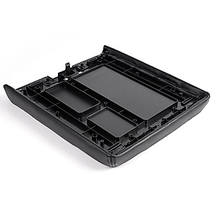 Gplus New Center Console Lid Assembly w/Latch Black for 2007-2013 Chevy Silverado GMC Sierra Yukon Pick ups Black Plastic Replaces 20864151