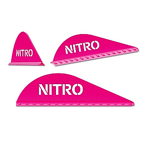 Pine Ridge Archery Nitro Vane 2.0 Archery Fletch, Neon Pink, 100-Pack