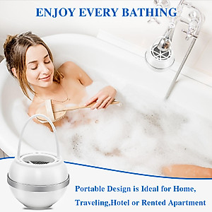 Bath Ball Filter-Bathtub Water Filter Remove Chlorine Improve Water Quality to Softer, Smoother Skin, Shower,BPA Free-2,500 Gallons of Filtration