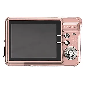 4K Digital Camera, 48MP Mini Children Video Camera, 8X Zoom Pocket Vlogging Camera, 2.7in LCD Display for Photography Continuous Shooting (Pink)