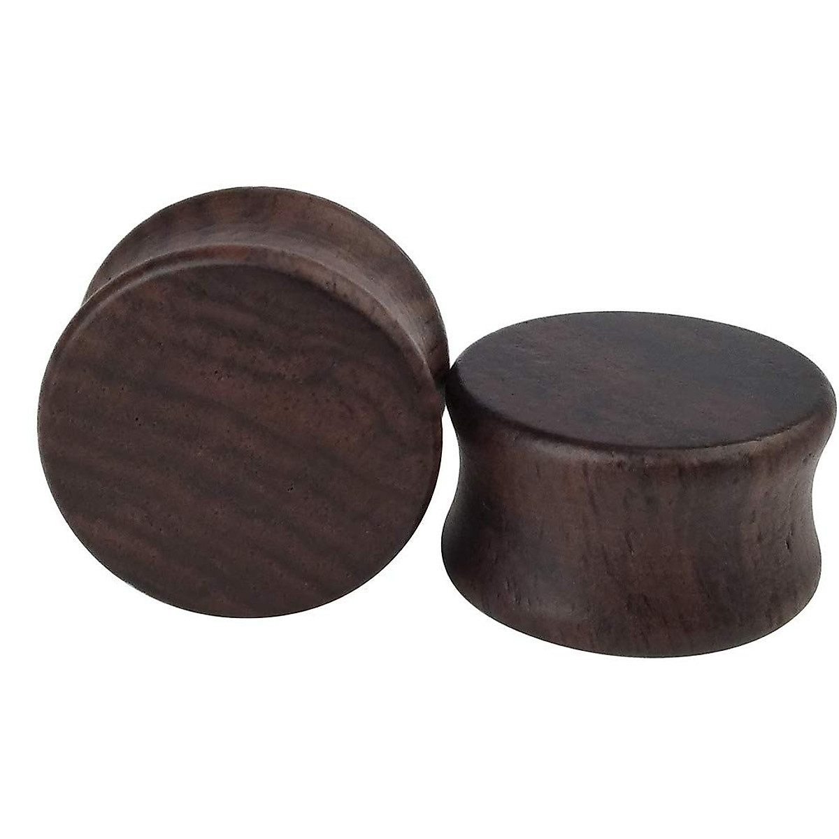 TBOSEN Set Of 4 Pairs Wood Gauges Ear Tunnels Double Flare Plugs Expander Body Piercing Jewelry