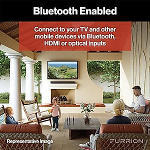 Furrion Aurora 2.1 Outdoor Soundbar Speaker with Built-in Subwoofer, Bluetooth, HDMI & Optical Inputs - FSBNN30MST