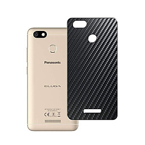 Puccy 2 Pack Back Screen Protector Film, compatible with Panasonic ELUGA A4 Black Carbon TPU Guard Cover （ Not Tempered Glass/Not Front Screen Protectors ）