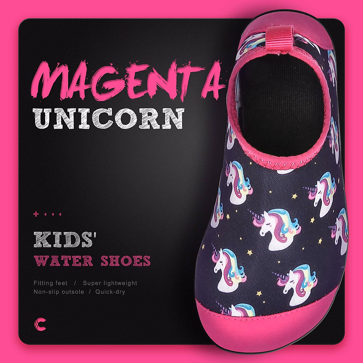 CROVA Kids Water Shoes Aqua Sock Quick Dry Barefoot Sports Non-Slip Shoes for Toddler Boy Girl