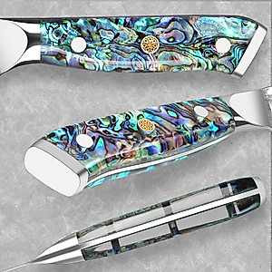 KEENZO Damascus Kiritsuke Knife 8 inch, Professional Chef Knife, Sharp Hand-Forged Kitchen Knives,Japanese 67-Layers Damascus Steel Butcher Knife,Ergonomic Handle with Gift Box