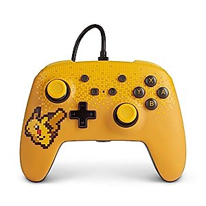 PowerA Pokemon Enhanced Wired Controller for Nintendo Switch - Pixel Pikachu, Gamepad, Wired Video Game Controller, Gaming Controller - Nintendo Switch