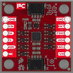 SparkFun 9DoF IMU Breakout-ICM-20948 Low Power I2C & SPI Enabled 9 axis Motion Tracking Includes Logic Shifter Qwiic Connection GPIO pins Digital Motion Processor Accelerometer Gyroscope Magnetometer
