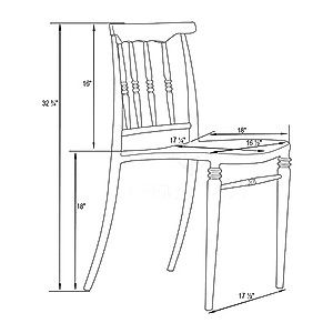LeisureMod Spindle Mid-Century Modern Plastic Dining Chair with Clear Acrylic Seat and Legs, Stackable Accent Side Chair for Kitchen and Dining Room, Single