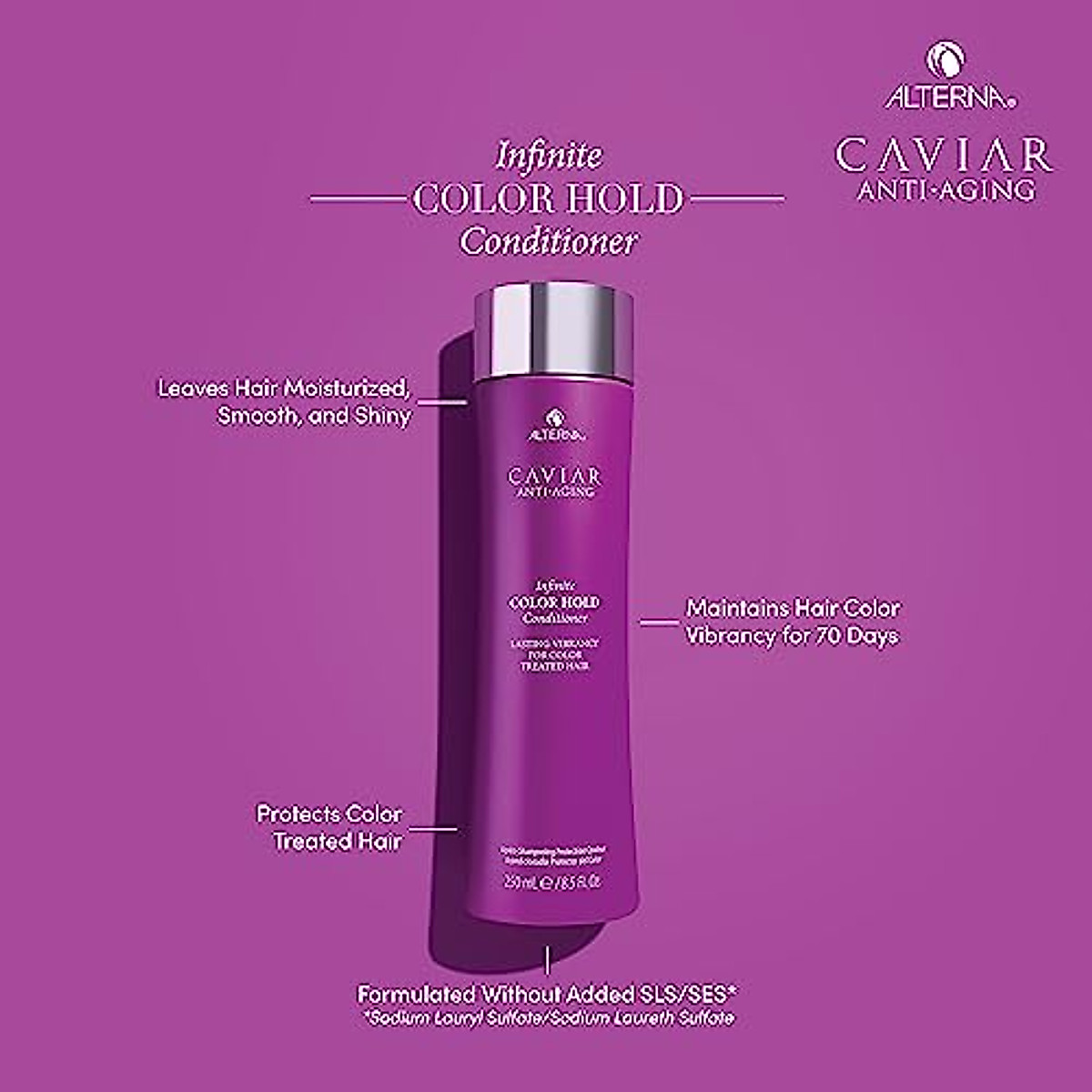 Alterna Caviar Anti-Aging Infinite Color Hold Shampoo and Conditioner Set, 8.5-Ounce (2-Pack)