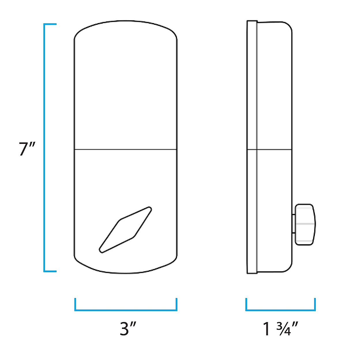 MiLocks XF-02AQ Digital Deadbolt Door Lock with Keyless Entry via Remote Control and Keypad Code for Exterior Doors