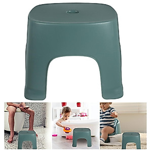 Yardenfun Plastic Toilet Step Stool for Bathroom Foot Stool for Adults Non Slip Design for Easy Access for Toilet and Sink Use Compact and Lightweight for Convenient Storage