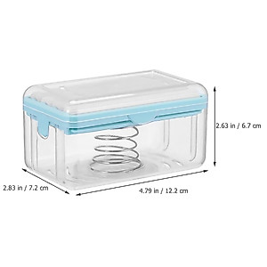 Cabilock 3pcs Box Soap Dish Foaming Holder Soap Foaming Case Soap Drainer Soap Foaming Tool Soap Container Foaming Soap Dish Soap Dishes for Bar Soap Household Soap Holder Travel Pp