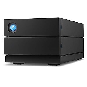 LaCie 2big RAID 16TB External Hard Drive Desktop HDD – USB-C, 7200 RPM Enterprise Class Drives, for Mac and PC Desktop, Rescue Services (STHJ16000800)