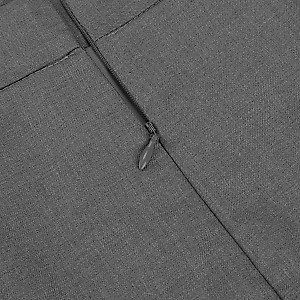 YUNCLOS Women's 2 Pieces Skirt Suit Set Long Sleeve Blazer Jacket and Pencil Skirt Dark Gray