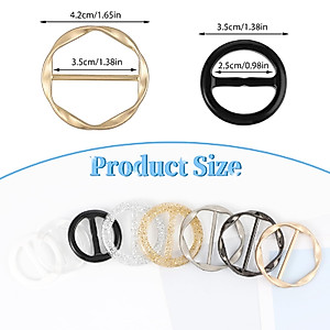 PEOVLVN 8 Pcs Shirt Ties Clips for Women