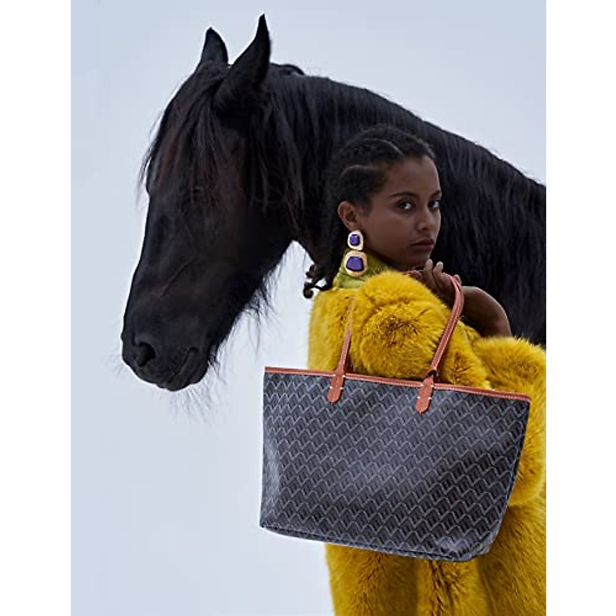 FUMOOD Fashion Shopping Tote Bag, Designer Shoulder Handbags (M,purple)