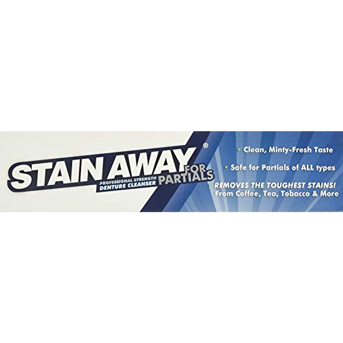Stain-Away Denture Cleanser Partials Regular - 7.1 Oz