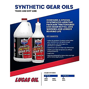 Lucas Oil 10048 Synthetic SAE 75W-90 Gear Oil - 1 Gallon