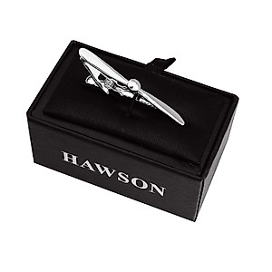 HAWSON 2 inch Tie Clip for Men-Novelty Propeller Necktie Bar Clip,Tie Pin,Special Interesting Gift for Men