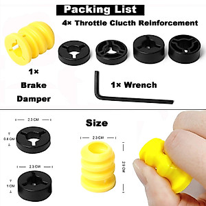 HUAYUWA Soft Damping Block Universal Pedal Modification Kit Fit for Logitech G25/G27/G29 Gaming Racing Wheel Upgrade Accessories