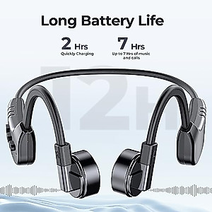fojep 3-in-1 Bone Conduction Headphones for Swimming/Waterproof, Open Ear Bluetooth Headphones, Wireless Earphones Sport Earbuds with Built-in MP3 Player 32G Memory for Running, Cycling, Hiking, Gym