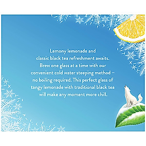 Celestial Seasonings Cold Brew Iced Tea, Half and Half Iced Black Tea and Lemonade, Contains Caffeine, 18 Tea Bags per bag (Pack of 6)